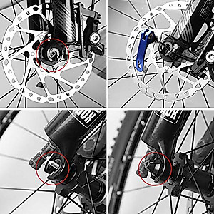AiTuiTui 1 Pair MTB Quick Release Skewers Bike QR, 145/180 mm Road Mountain Bicycle Wheel Hub Front and Rear Clip Bolt Lever Axle Set