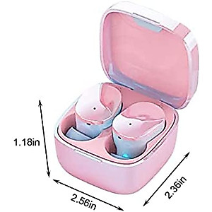 SEMAZA Wireless Bluetooth Earbuds TWS Bluetooth Headset in-Ear Low-Latency Call Noise Reduction Without Double Stereo Loss Sound Quality Pink