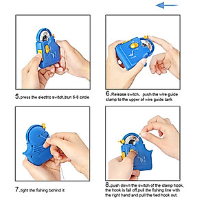 DunMuan Portable Electric Automatic Tie The Hook Tools Simple Fast Tie Hook Fishing Tools Automatic Japanese Movement Hook DunMuan (Color : Green)