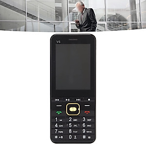 PUSOKEI V6 2G GSM Unlocked Cell Phone,2000mAh battery Long Standby Seniors Cell Phone,2.8in HD Screen Four Cards Four Standbys Cellphone for Elderly and Kids(black)