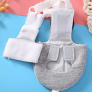 ULTECHNOVO Creative Pet Bird Clothes Parrot Diaper Bird Pant Pet Flying Suit Pilot Clothing for Cockatiel Parakeet (Dark Grey) Pet Toys Games