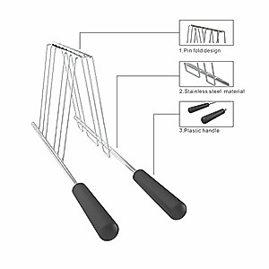 LZLXXLZL Sandwich Cage for Toaster, Sandwich Cage for 2-Slice Toaster, Classic Toaster Sandwich Clip Toaster Accessories Kitchen Utensils