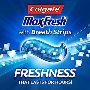 Colgate Max Fresh Toothpaste with Mini Breath Strips, Mint, 6 Oz