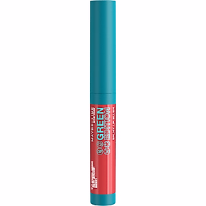 Maybelline Green Edition Balmy Lip Blush, Formulated With Mango Oil, Dusk, Cherry Pink, 1 Count
