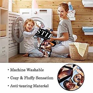 Custom Best Friend Blanket with Photo Collage, Personalized Friendship Blankets for Besties BFF Sister Friends, Teen Girls Besties Unique Birthday