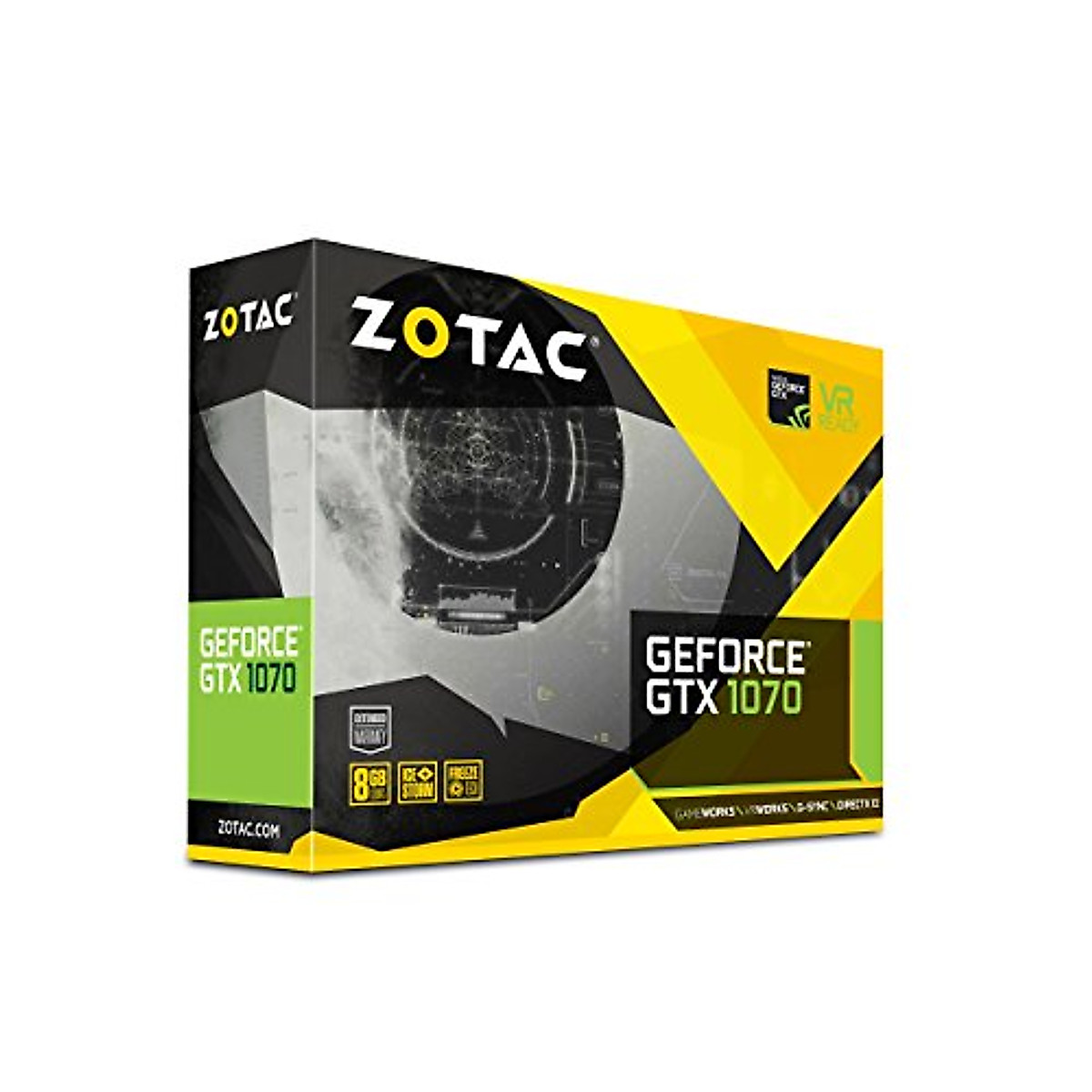 ZOTAC GeForce GTX 1070 Mini 8GB GDDR5 VR Ready Super Compact Gaming Graphics Card (ZT-P10700G-10M),Black