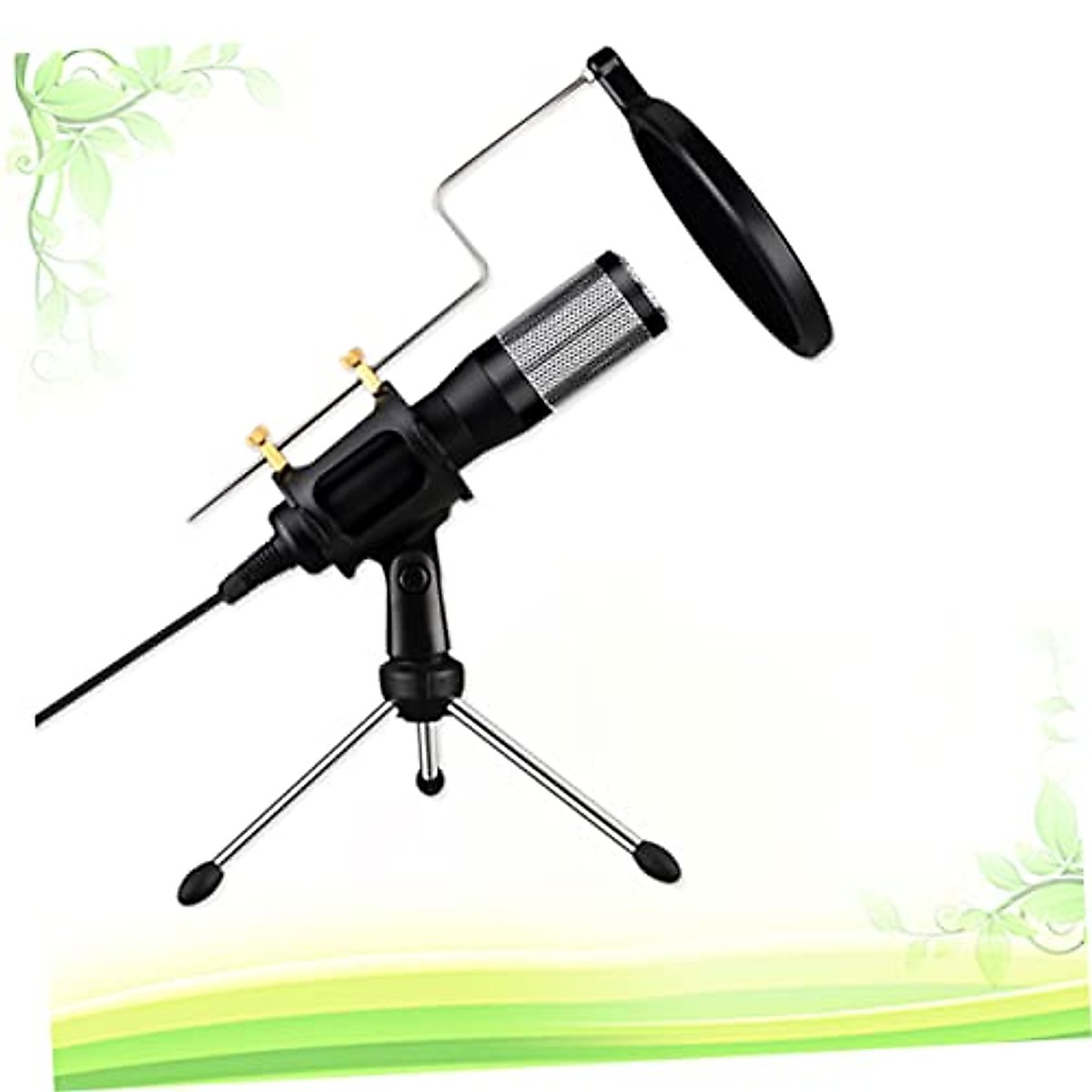 KOMBIUDA Free Drive Microphone USB Microphone Kit Long Distance Microphone gaming microphone USB computer microphone for desktop USB Plug and Play Microphone driver free tripod