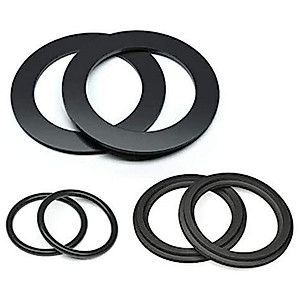 IKSI Fits for 25076RP 10745, 10262 and 10255 Step Washer O Ring 1.25 Fittings Plunger Valve Seals Rubber 11235 (6 pcs)