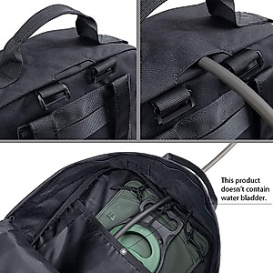 EXCELLENT ELITE SPANKER Outdoor Hydration Backpack Bundle Packs Water Bladder Carrier for 3L Water Bladder(Black)