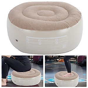 plplaaoo Inflatable Stool,Inflatable Foot Rest,Soft PVC Inflatable Foot Chair,Portable Durable Inflatable Ottoman for Home, Garden, Office, Travel and Camping