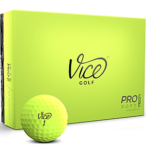 Vice Pro Soft Golf Balls, Lime (One Dozen)