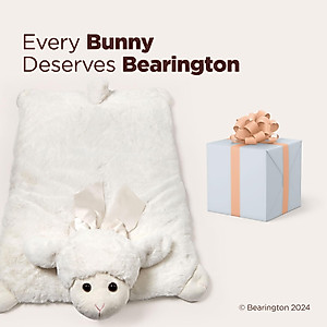 Bearington Baby Lamby Plush Animal Tummy Time Mat