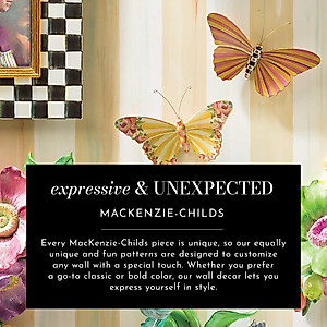 MACKENZIE-CHILDS Butterflies Trio, Hanging Butterfly Wall Decor, Field, Set of 3