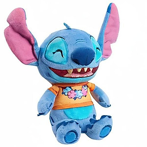 Disney’s Lilo & Stitch 7.5 Inch Beanbag Plushie, Tropical Shirt Stitch, Kids Toys for Ages 2 Up by Just Play