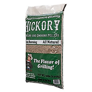 Papa's Premium Hardwood Pellets for Grilling, Smoking, and Barbecuing Meat, Poultry, and Seafood, Hickory Blend, 20 Pound Bag