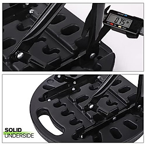 Magshion Foldable Stool with Handle Indoor Outdoor 6 Pack Backless Folding Stool Sturdy 230lbs Capacity, 18 Inch Black