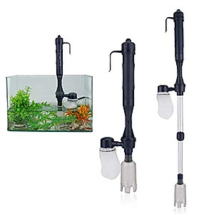 Keenso Electric Aquarium Gravel Cleaner, Automatic Fish Tank Cleaning Tools Gravel Vacuum for Aquarium, Suitable for Change Water Wash Sand Water Filter and Water Circulation