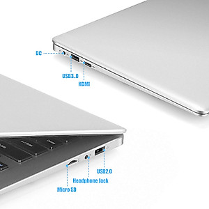 14 inch Laptop Notebook Computer PC, Windows 10 Home 64-bit OS Intel CPU 4GB RAM 64GB Storage, 1366x768 IPS Display 10000 mAh High Battery Life, WiFi Mini HDMI Compatible with Bluetooth