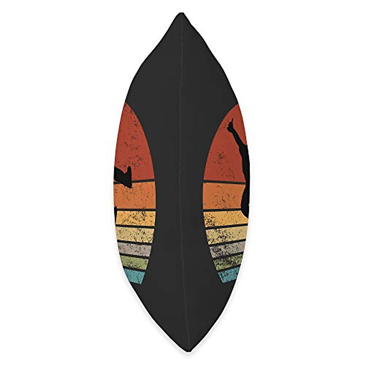 Crazy Mojo Beach Palm Tree surfing van & Vibes Fun Retro Sunset Skateboard Gift Teen Skaters Throw Pillow, 16x16, Multicolor