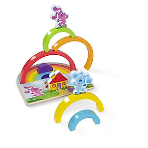 Melissa & Doug Blue's Clues & You! Wooden Rainbow Stacking Puzzle (9 Pieces)