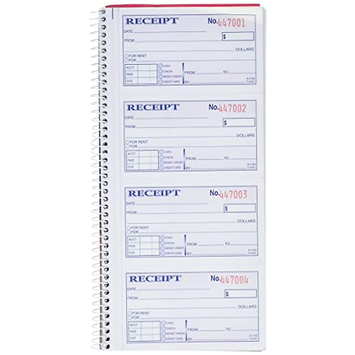 Adams Rent & Money Receipt Book | 2-Part Carbonless | 200 Sets