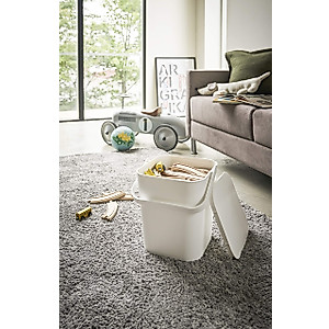 YAMAZAKI home Tower Storage Bin White