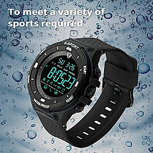 TOMI Mens Digital Watch - Sports Military Waterproof Outdoor Chronograph Wrist Cheap Watches for Men with LED Back Ligh/Alarm/DateGifts for Students Women (Red)