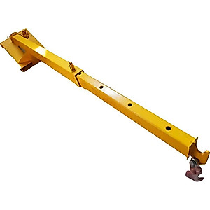 INTSUPERMAI Forklift Mobile Crane Adjustable Forklift Crane Attachment with Truss Hoist Jib Boom Hook for Extension Attachment Equipment 2 Ton / 4400 LB