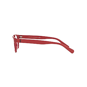 Polo Ralph Lauren Men's PH2244 Round Prescription Eyewear Frames, Shiny Red/Demo Lens, 54 mm