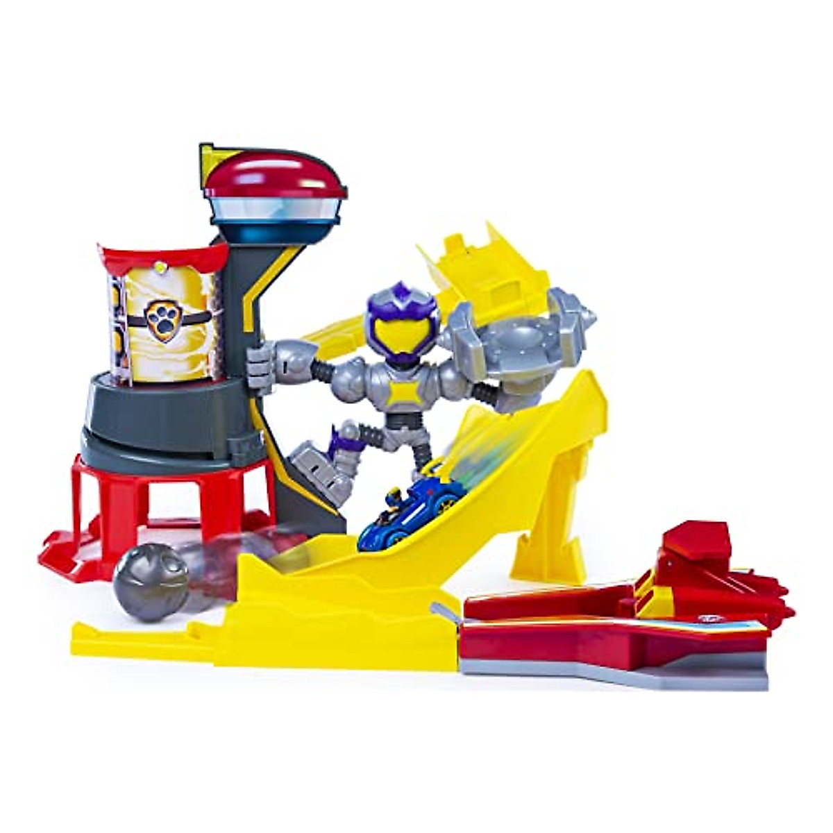 Paw Patrol, True Metal Mighty Meteor Die-Cast Track Set with Exclusive Chase Vehicle, 1:55 Scale