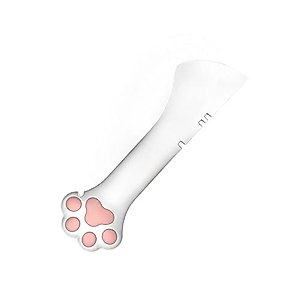 Zerodis Cat Daily Necessities, Pet Canned Spoon for Pet Food Can Supplies Cat Jar Opener Cat Paw Design Multifunction (White)