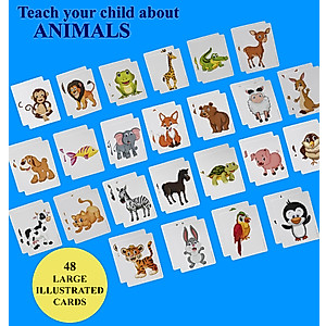 SPARK INNOVATIONS Animal Matching Cards, Kids Game, Memory Game with Animal Picture Cards, Toddler Games, Matching Game, Preschool Games