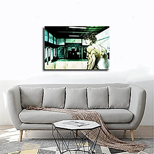 Baki The Grappler Hanma Anime Poster (19) Canvas Poster Bedroom Decor Sports Landscape Office Room Decor Gift Frame-style Frame-style12x18inch(30x45cm)