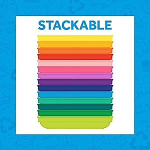 Re-Play Made in USA Set of 4 Flat Toddler Plates and 4 Bowls - Reusable 9" Kids Plates and 20 Oz. Toddler Bowl Set, Microwave and Dishwasher Safe - Toddler Plates and Bowls Set, Sage