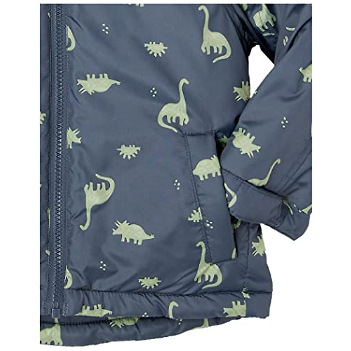 Simple Joys by Carter's Baby Water-Resistant Snowsuit Set-Hooded Winter Jacket, Dino, 3T