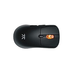 Fnatic Bolt Black Wireless Gaming Mouse - Pixart 3370 Sensor, 69g, WiFi & Bluetooth Battery Life 110-210h, USB-C Charging, Kailh GM 8.0 Switches, 4 Profiles & DPI Stages, Virgin PTFE Skates (Windows)