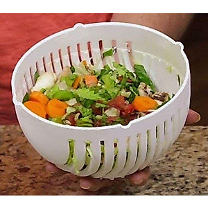 Vegetable Chopper, Chop Fresh Vegetables and Fruits in Seconds BPA Free Salad Shooter, Cutter for Lettuce or Salad -
