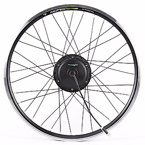 EBIKELING Waterproof Ebike Conversion Kit for Electric Bike 26" Front or Rear Wheel Electric Bicycle Hub Motor Kit, 500W, Front/LCD/Thumb