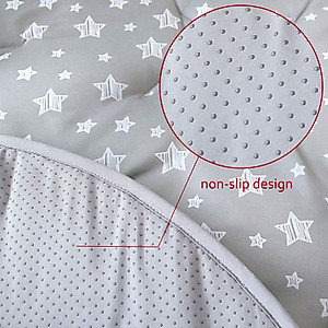 Teepee Play Tent Mat, Square Padded Mat for Playtent, Anti Slip Baby Quilted Activity Mat for Boys and Girls, Toddlers and Kids Playtime