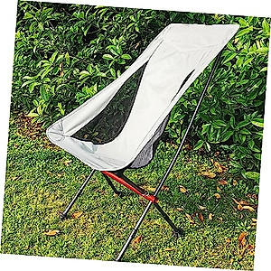 BESPORTBLE 1pc Aluminum Alloy Moon Chair Barstool Chairs Portable Folding Chairs Foldable Chairs Outdoor Camping Chair Foldable Portable Beach Chair Back Support Camping Chair Beach Stool