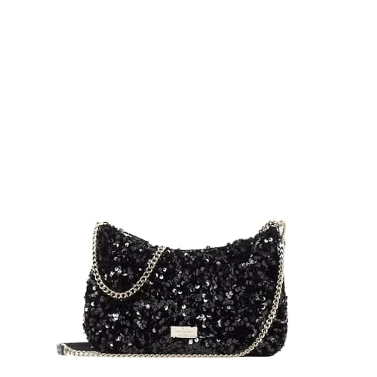 Kate Spade New York Kiki Sequin Convertible Crossbody (Black)