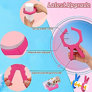 Pinch Tumbler Perfect Clamp Grip Tool,Sublimation Tumblers Pinch 20 Oz,Sublimation Blanks Tumblers Skinny Straight with Heat Tape(Peachpuff) (Peachpuff&Blue 2.0)