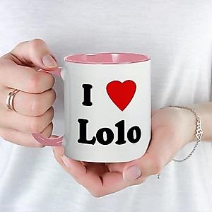 CafePress I Love Lolo Mug Ceramic Coffee Mug, Tea Cup 11 oz