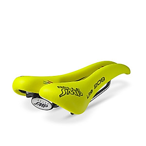 Selle SMP Lite 209 Bicycle Saddle Fluorescent Yellow Synthetic Road Mountain