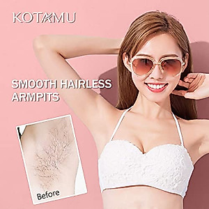 Wax Warmer Kit, KOTAMU Hair Removal Waxing Kit with 4 Hard Wax Beans Target for Bikini Brazilian Full Body Face Facial Eyebrows Legs Armpit, Painless At Home for Women and Men