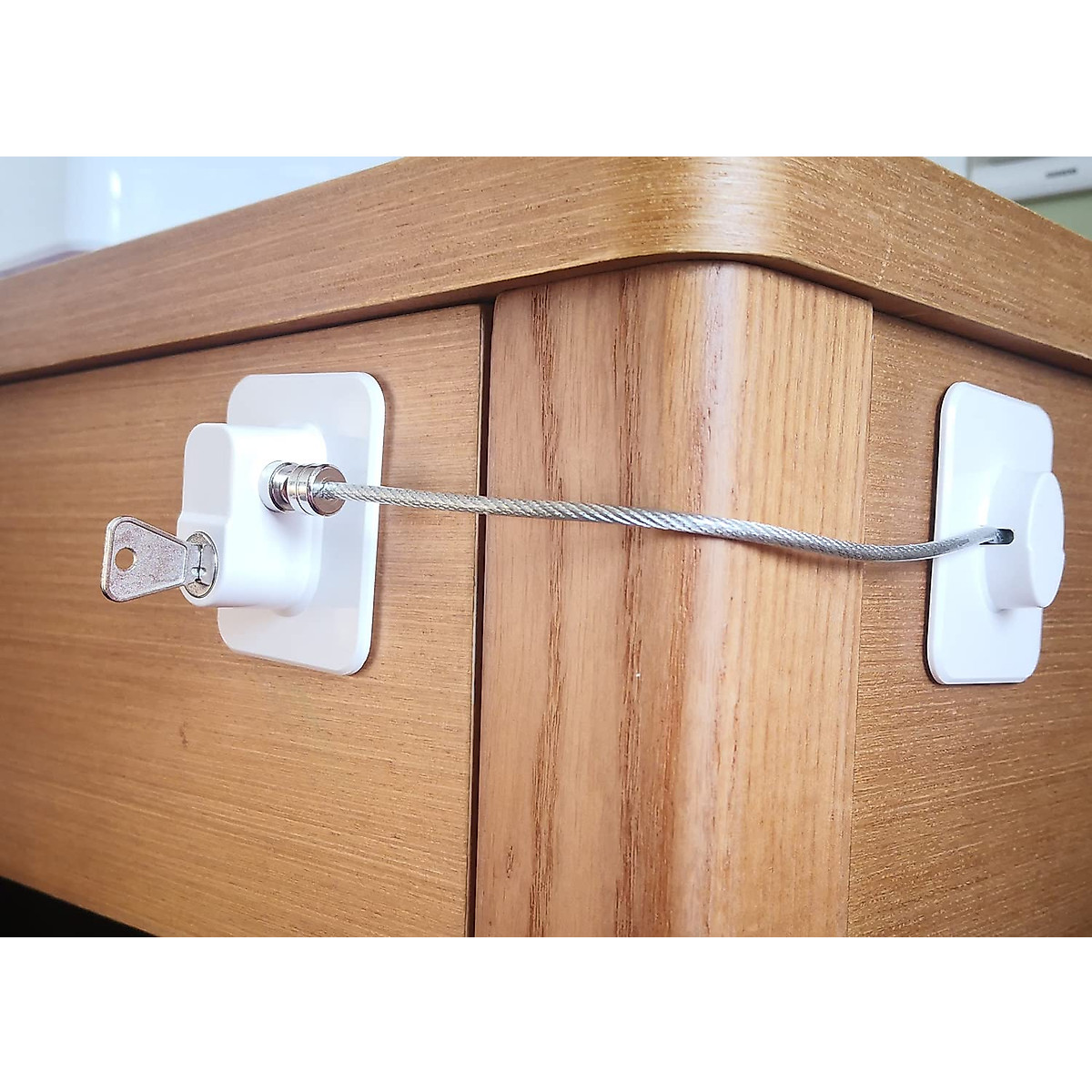 YEYA Upgraded No Drill Anti Tip Furniture Wall Anchors for Baby Proofing 4 Pack