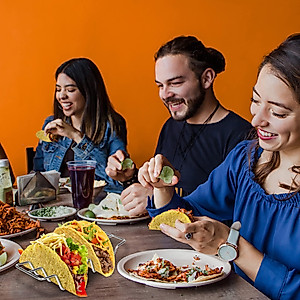 Taco Holders set of 3,Stainless Steel Taco Shell Holder Stand,Taco Tray Plates for Taco Bar Gifts Accessories,Holds 4 Tacos Each,Oven Safe for Baking, Dishwa sher and Grill Safe