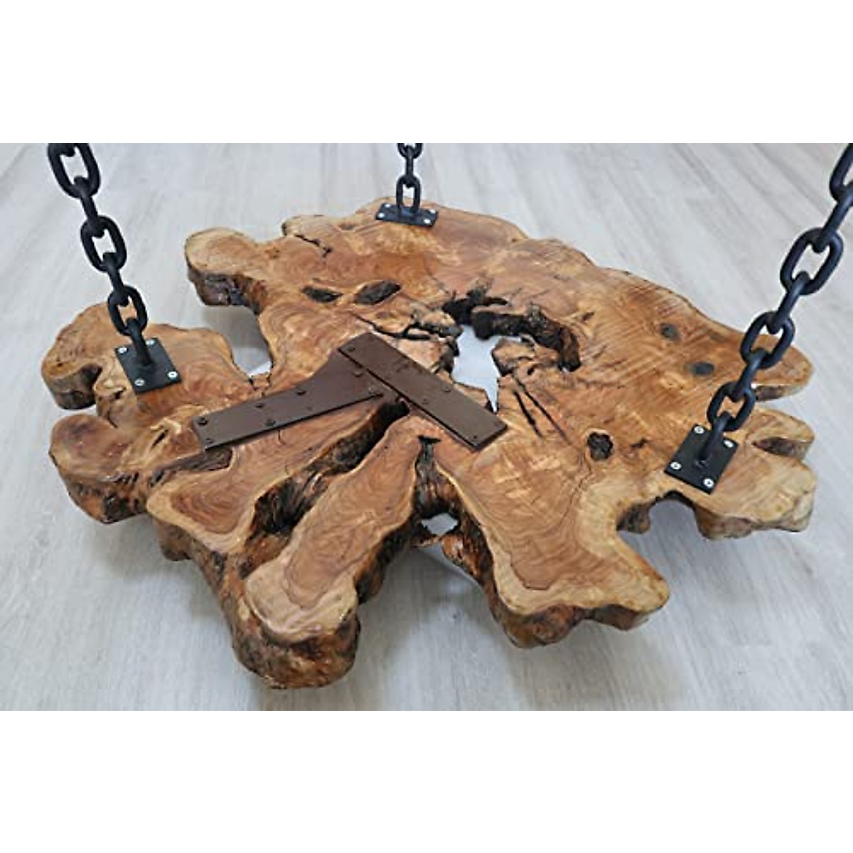 Live Edge Olive Tree Amazing Naturally Form Wood Slab, Big Coffee Table 86 X 75 cm (Handmade)