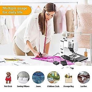 Simfelice Sewing Machine 38 Stitch Applications Electric Mini Sewing Machine for Beginners with LED Light & Extension Table Perfect Kids Sewing Machine for DIY Sewing Projects Stitching Machine for Home