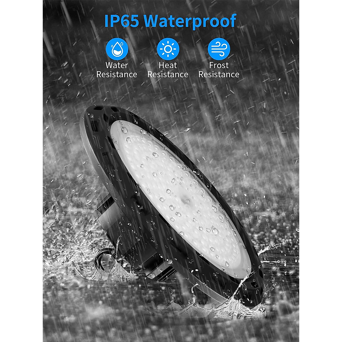 LED Garage Light, 185W 18500LM Plug in LED Shop Light, Linkable Garage Light with Plug Deformable 6 Panels, 6500K LED Garage Ceiling Lights for Garage, Warehouse, Barn, Basement Built-in ON/Off